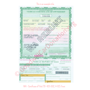 How To Sign Your Washington Vehicle Title - Goodwill Car Donation