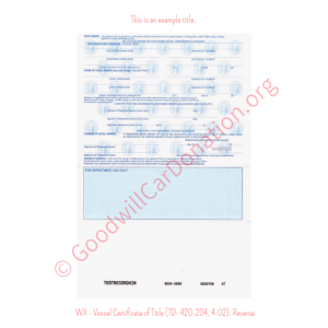 How To Sign Your Washington Vehicle Title - Goodwill Car Donation