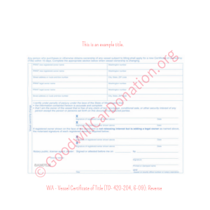 How To Sign Your Washington Vehicle Title - Goodwill Car Donation