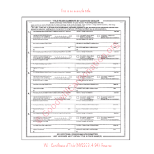 How To Sign Your Wisconsin Titles | Goodwill Car Donations